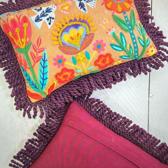 NATURAL LIFE | Bedding | Natural Life Tufted Boho Pillow | Poshmark